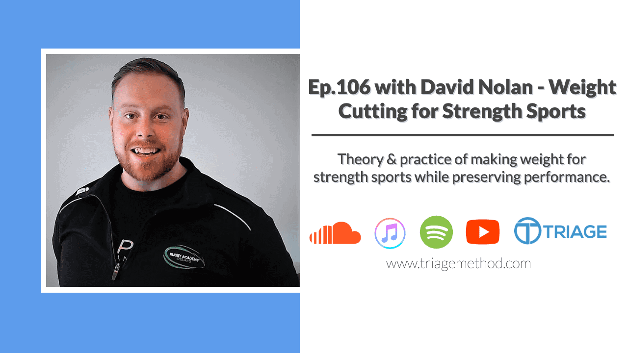 Weight Cutting for Strength Sports with David Nolan | Triage Thoughts ...